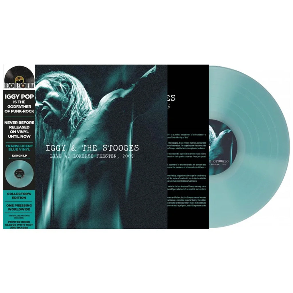 IGGY & THE STOOGES - Live at Lokerse Feesten - LP - Turquoise Vinyl [R