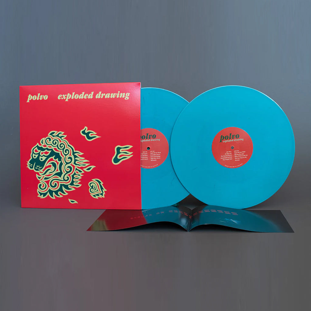 POLVO - Exploded Drawing (2023 Reissue) - 2LP - Opaque Aqua Blue Vinyl – Spindizzy
