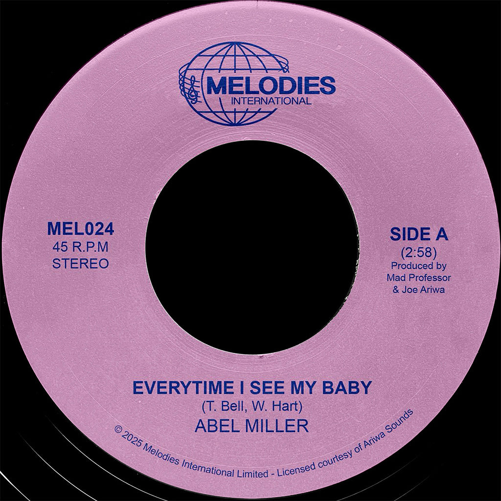 ABEL MILLER, MAD PROFESSOR - Everytime I See My Baby - 7'' - Vinyl [NO – Spindizzy