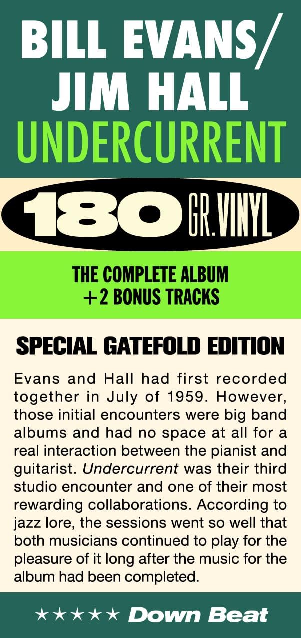 BILL EVANS & JIM HALL - Undercurrent (2024 Reissue with 2 Bonus Tracks