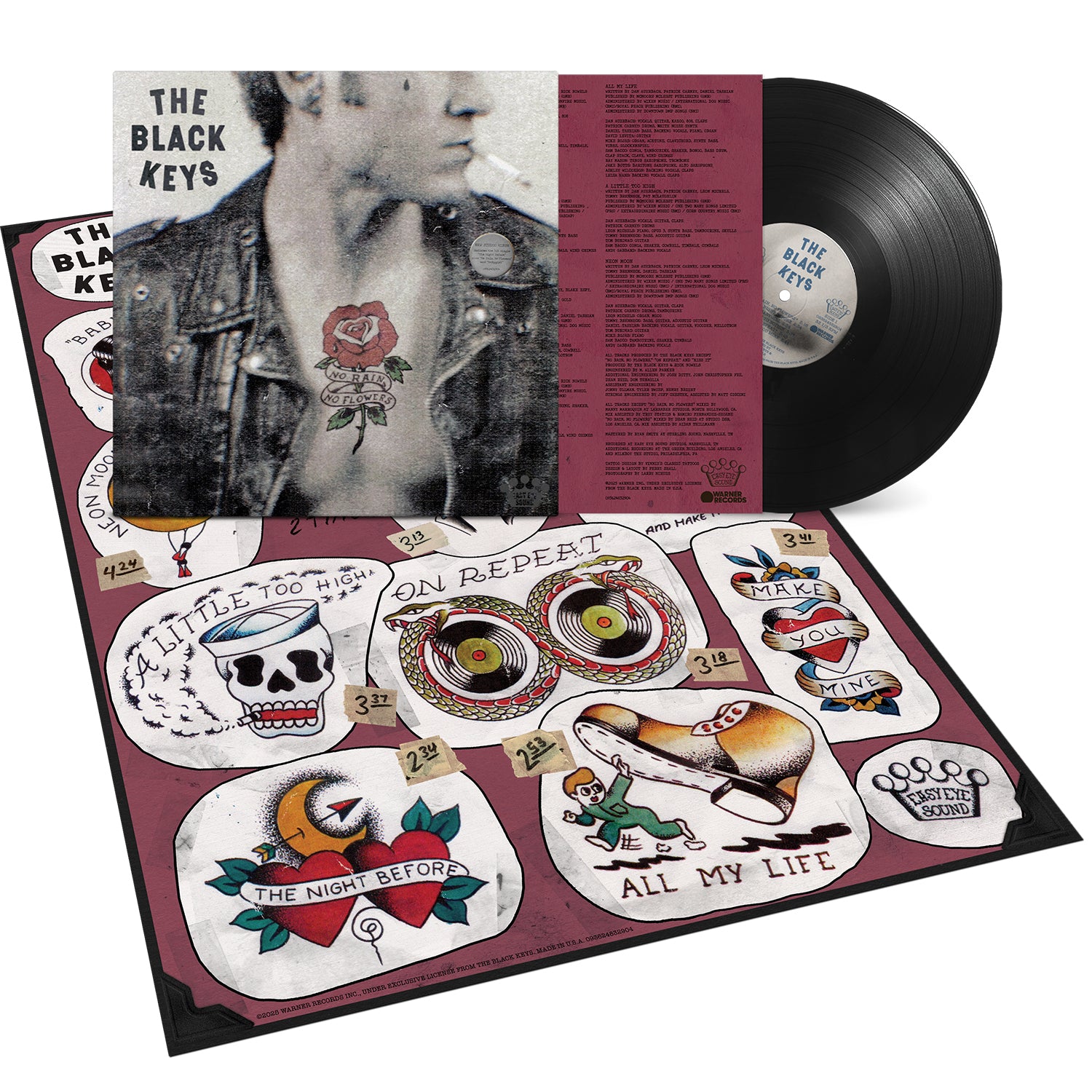 THE BLACK KEYS - No Rain, No Flowers (with fold-out Poster) - LP - Bla ...