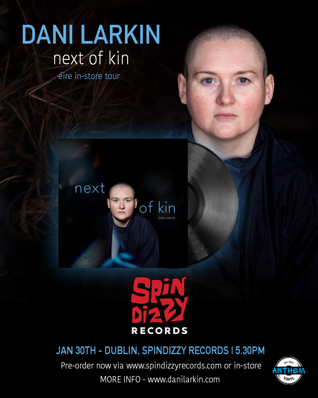 DANI LARKIN - Instore & Signing - JAN 30th – Spindizzy