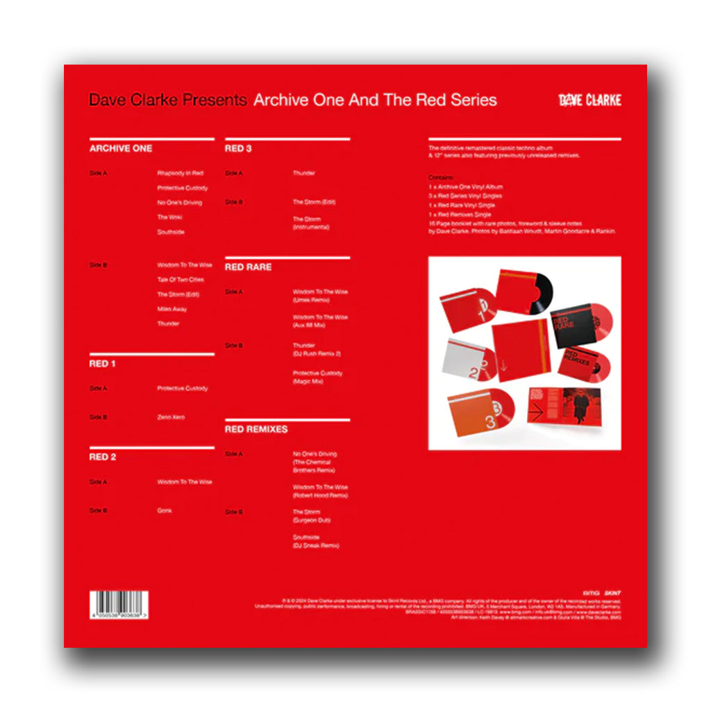 DAVE CLARKE - Archive One And The Red Series - 6LP - Deluxe Red Vinyl ...