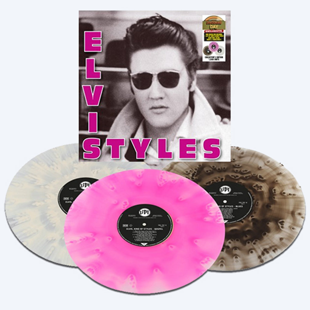 ELVIS PRESLEY - Elvis Styles - 3LP - Neon Pink, Black, White and Trans ...