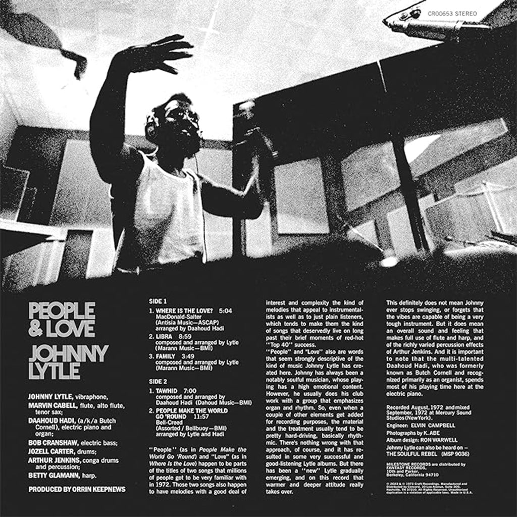 JOHNNY LYTLE - People & Love (2024 Reissue) - LP - 180g Vinyl [MAR 29]