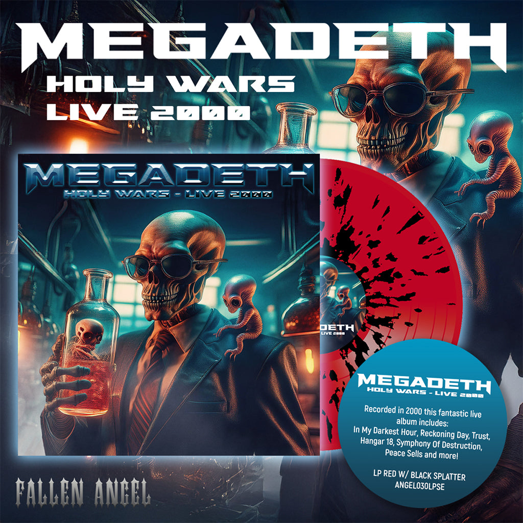 MEGADETH - Holy Wars - Live 2000 - LP - Red w/ Black Splatter Vinyl [F ...