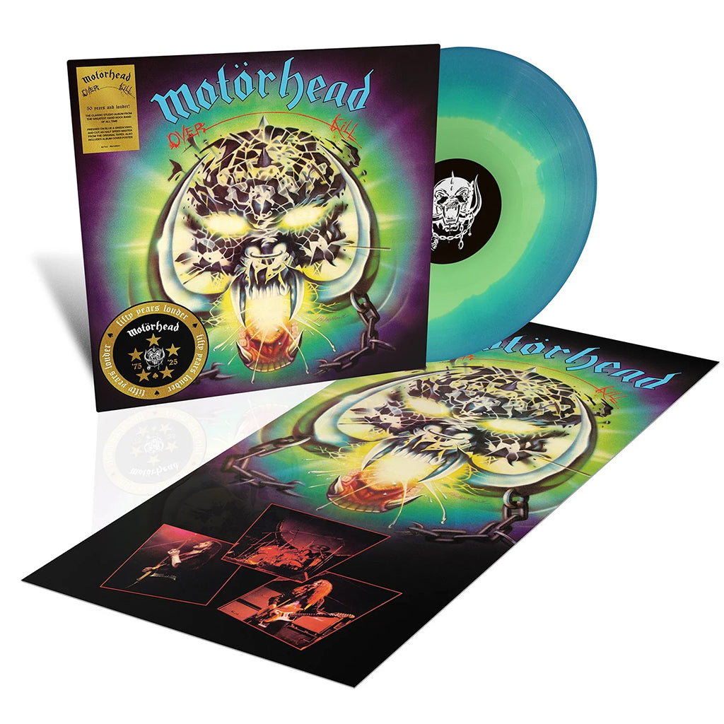MOTÖRHEAD - Overkill (50th Anniversary Edition w/ Poster) - LP - Turqu ...