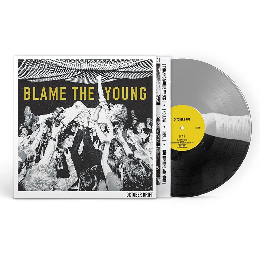 OCTOBER DRIFT - Blame The Young - LP - Grey, White & Black Tri-Colour ...