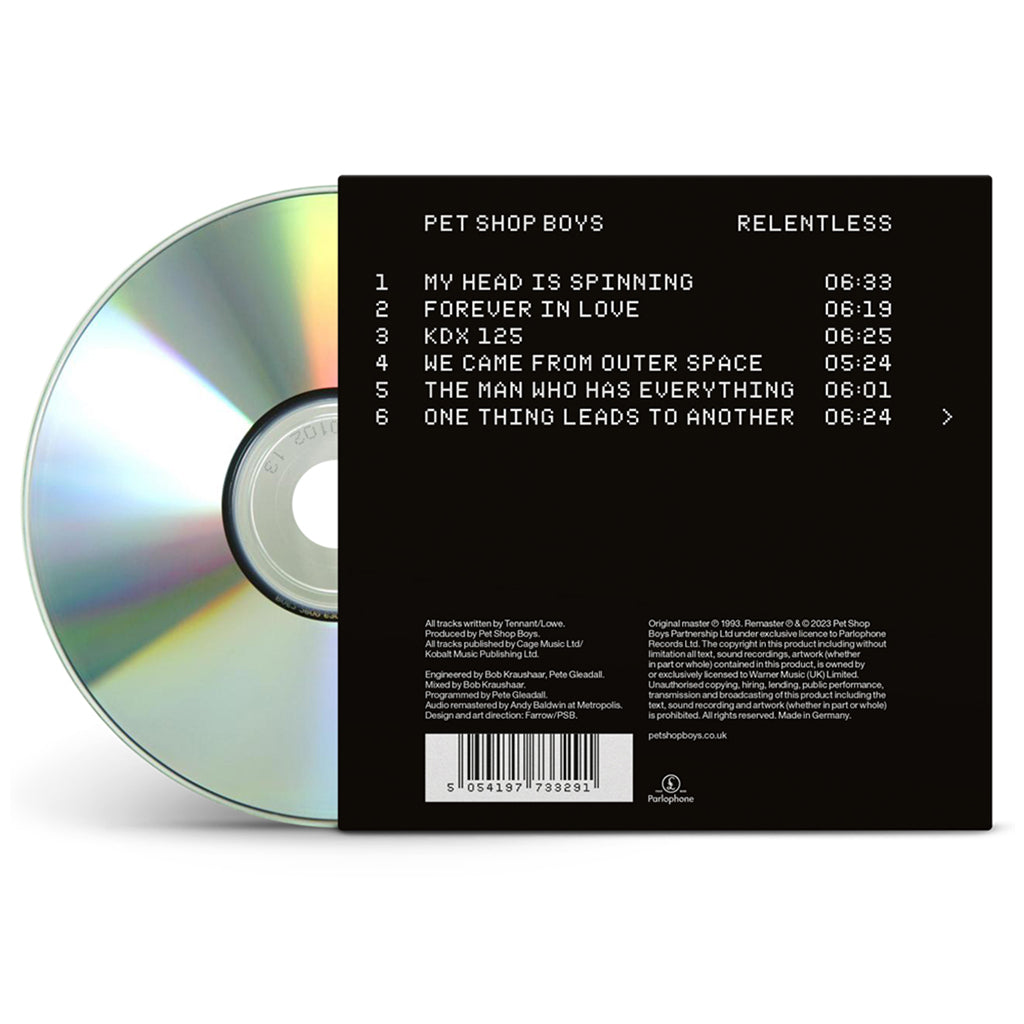 PET SHOP BOYS - Relentless - 30th Anniversary - CD
