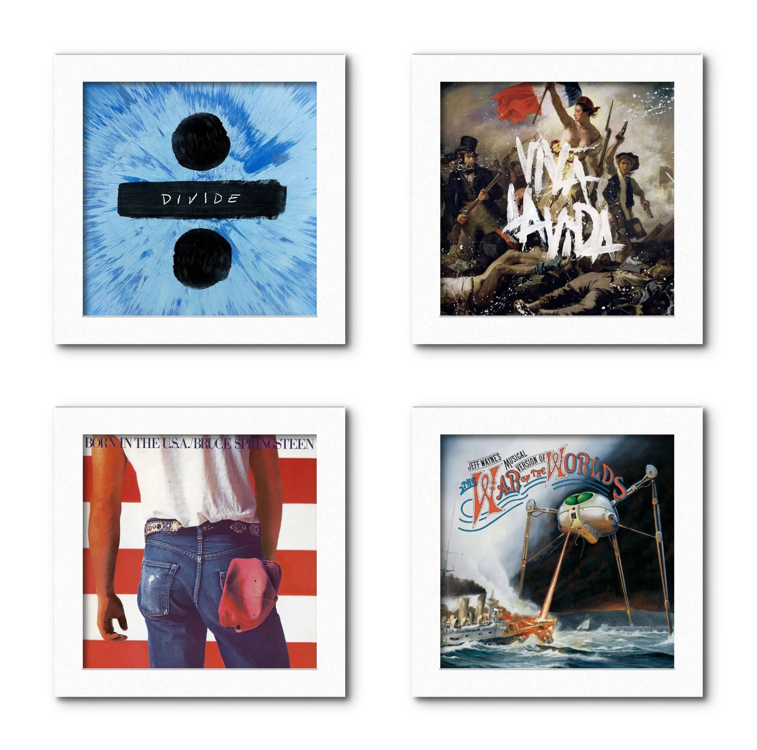 SHOW AND LISTEN - Record Frame - 4 Pack (White) – Spindizzy Dublin