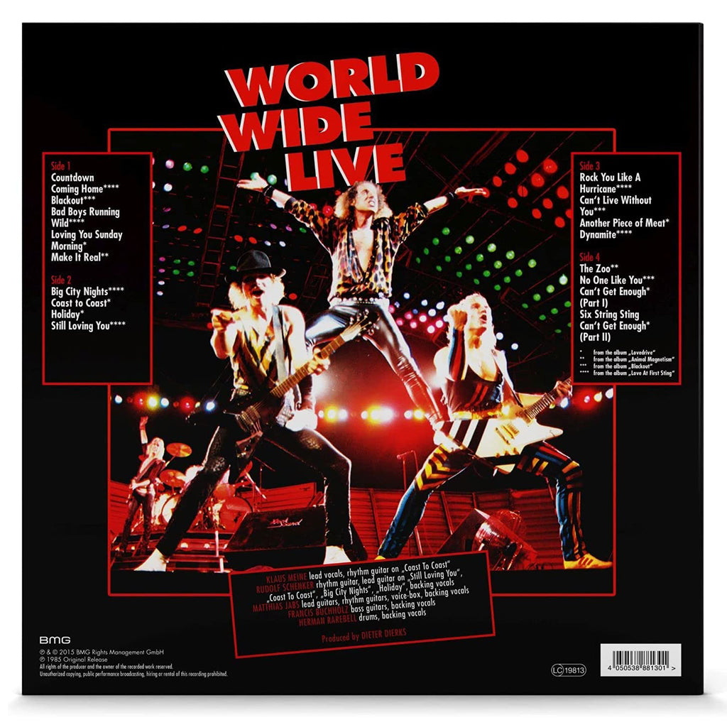 SCORPIONS - World Wide Live (Remastered - 2023 Reissue) - 2LP - Gatefo