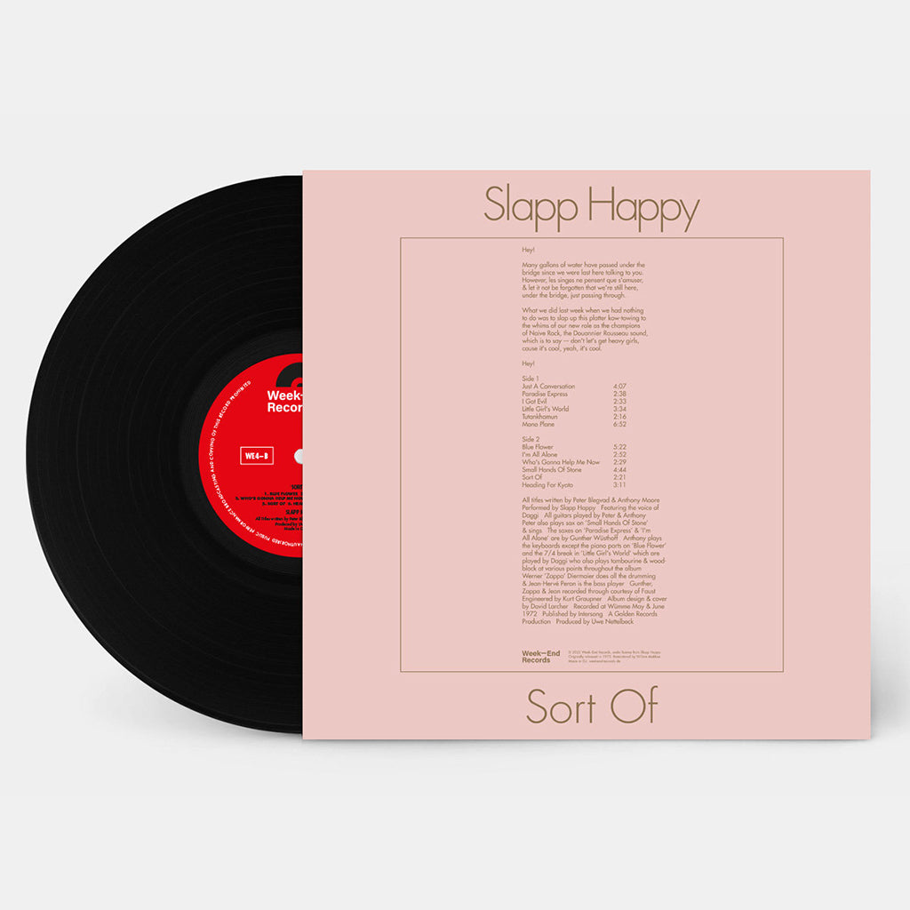 SLAPP HAPPY - Sort Of (50th Anniversary Remastered Edition) - LP - Vin