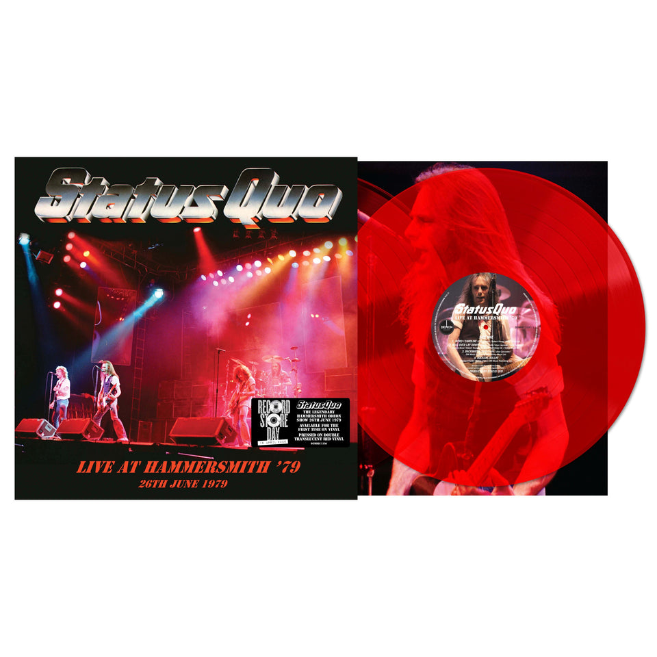 STATUS QUO - Live In Hammersmith 1979 - 2LP - Translucent Red Vinyl [R ...
