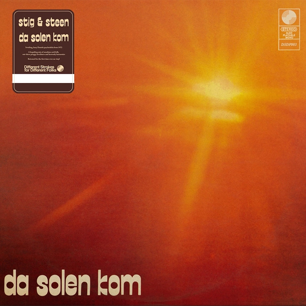 STIG & STEEN - Da Solen Kom (Reissue) - LP - Vinyl – Spindizzy Dublin