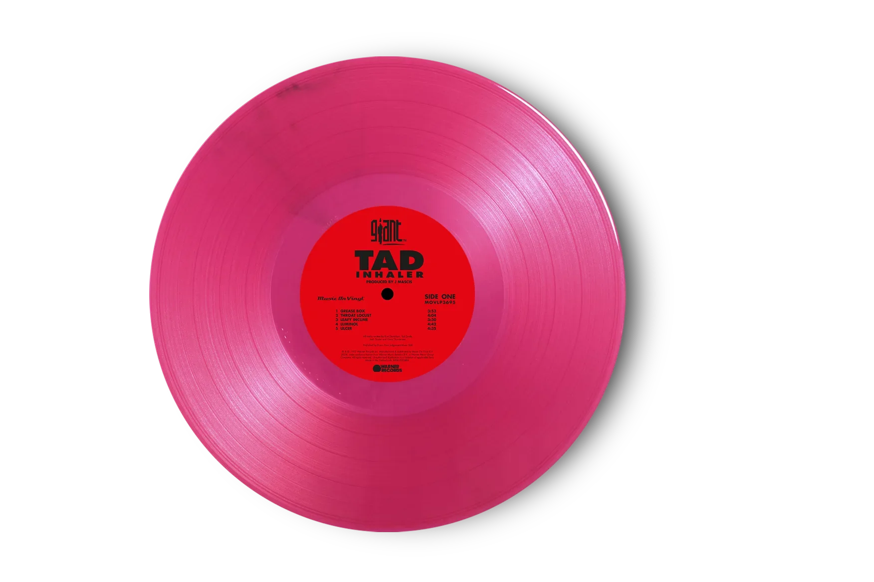 TAD - Inhaler (Reissue) - LP - 180g Magenta Coloured Vinyl – Spindizzy