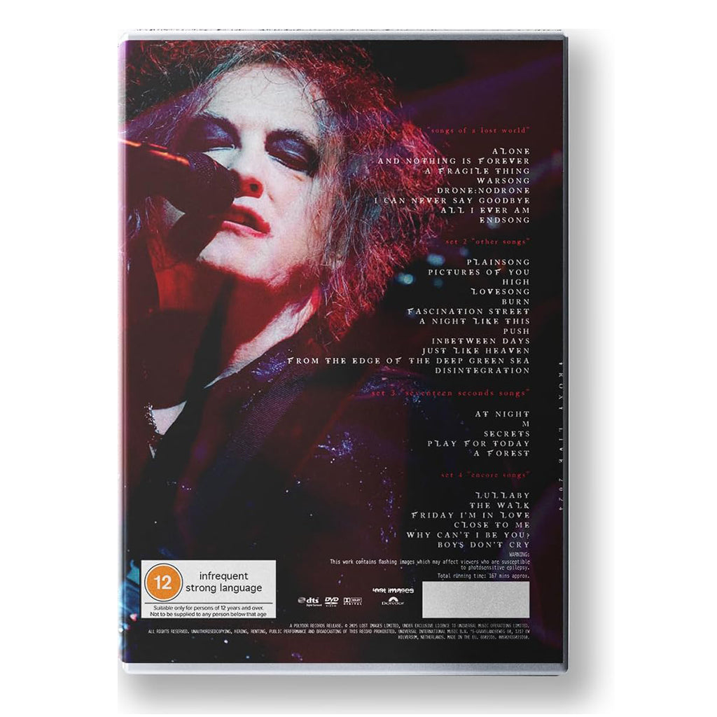 THE CURE - The Show Of A Lost World (Troxy Live 2024) - DVD [DEC 12] – Spindizzy