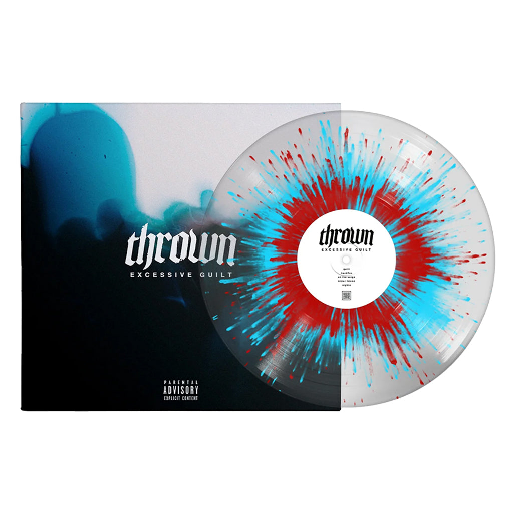 THROWN - Excessive Guilt - LP - Crystal Clear with Red and Blue Splatt ...