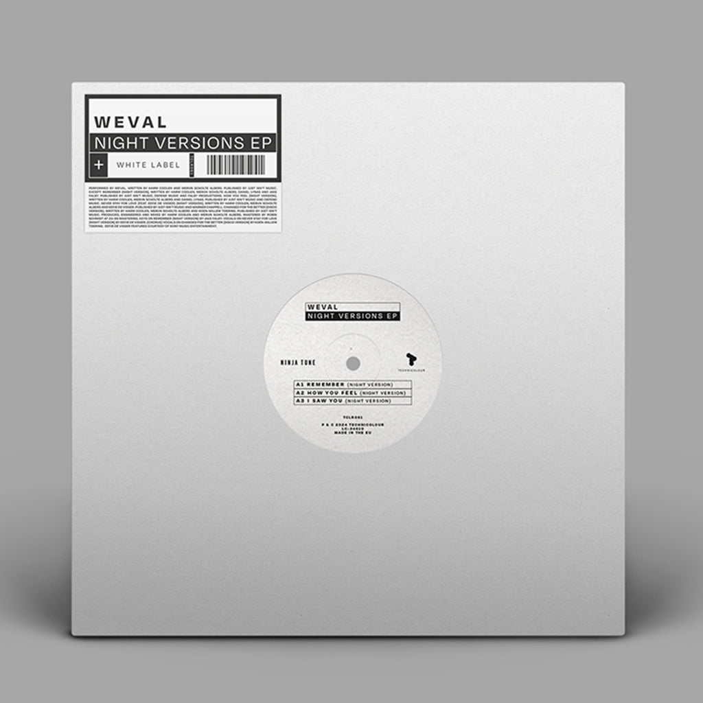 WEVAL - Night Versions - 12'' EP - Vinyl [OCT 4] – Spindizzy