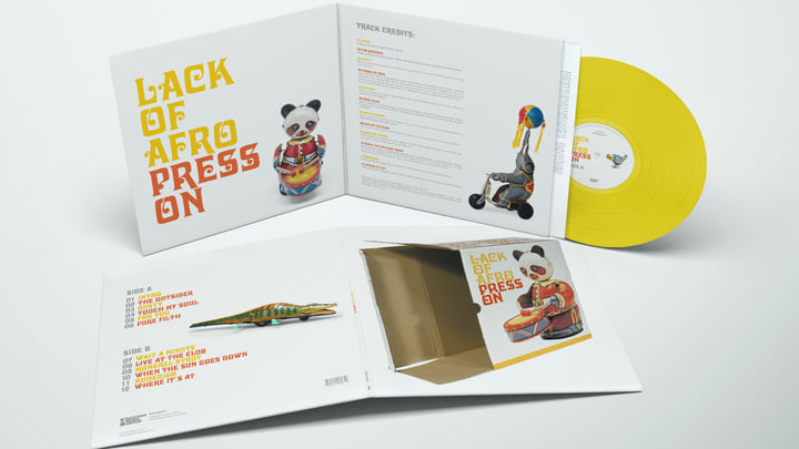 LACK OF AFRO - Press On (Repress) - LP - Yellow Vinyl – Spindizzy Dublin