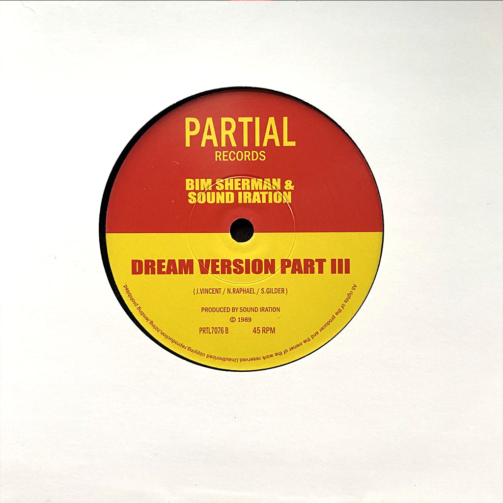 BIM SHERMAN / SOUND IRATION - Dream / Dream Version Part III - 7" - Vi