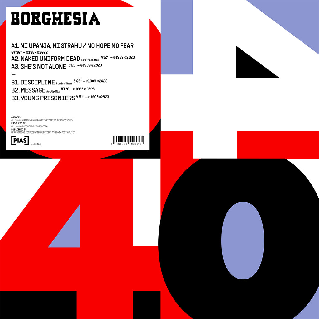 BORGHESIA - PIAS40 - 12" EP - Vinyl [APR 28] – Spindizzy
