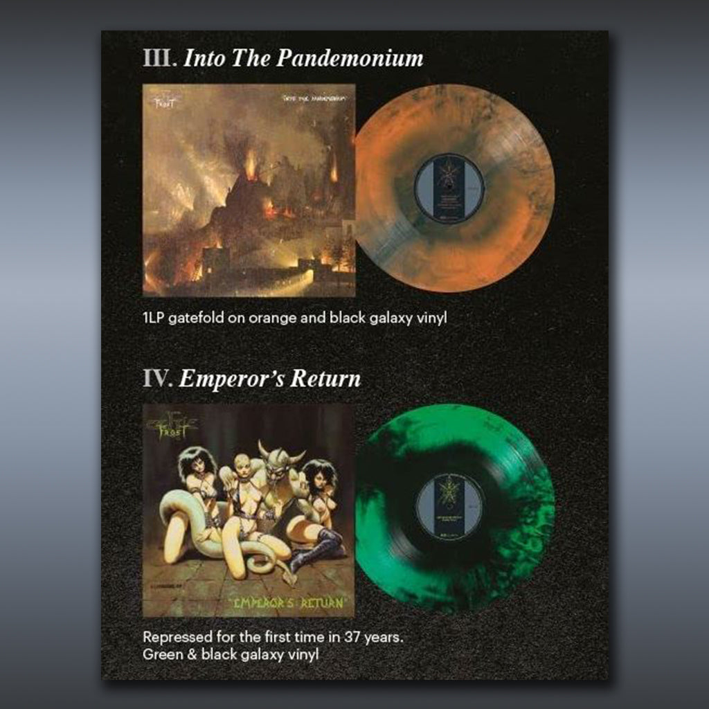 CELTIC FROST - Danse Macabre - 7LP + Extras - Deluxe Splatter Vinyl Bo