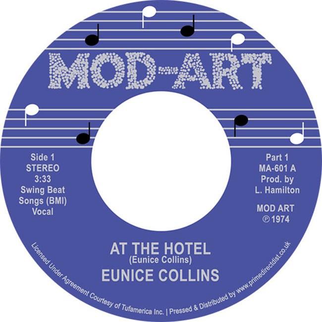 EUNICE COLLINS - At The Hotel - 7" - Vinyl [RSD 2022] – Spindizzy