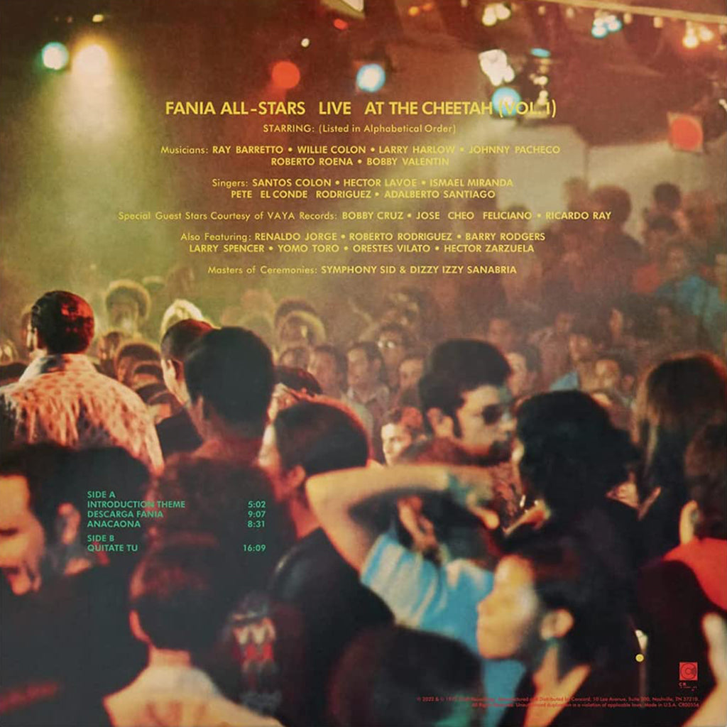 FANIA ALL STARS - Live At The Cheetah - LP - Vinyl