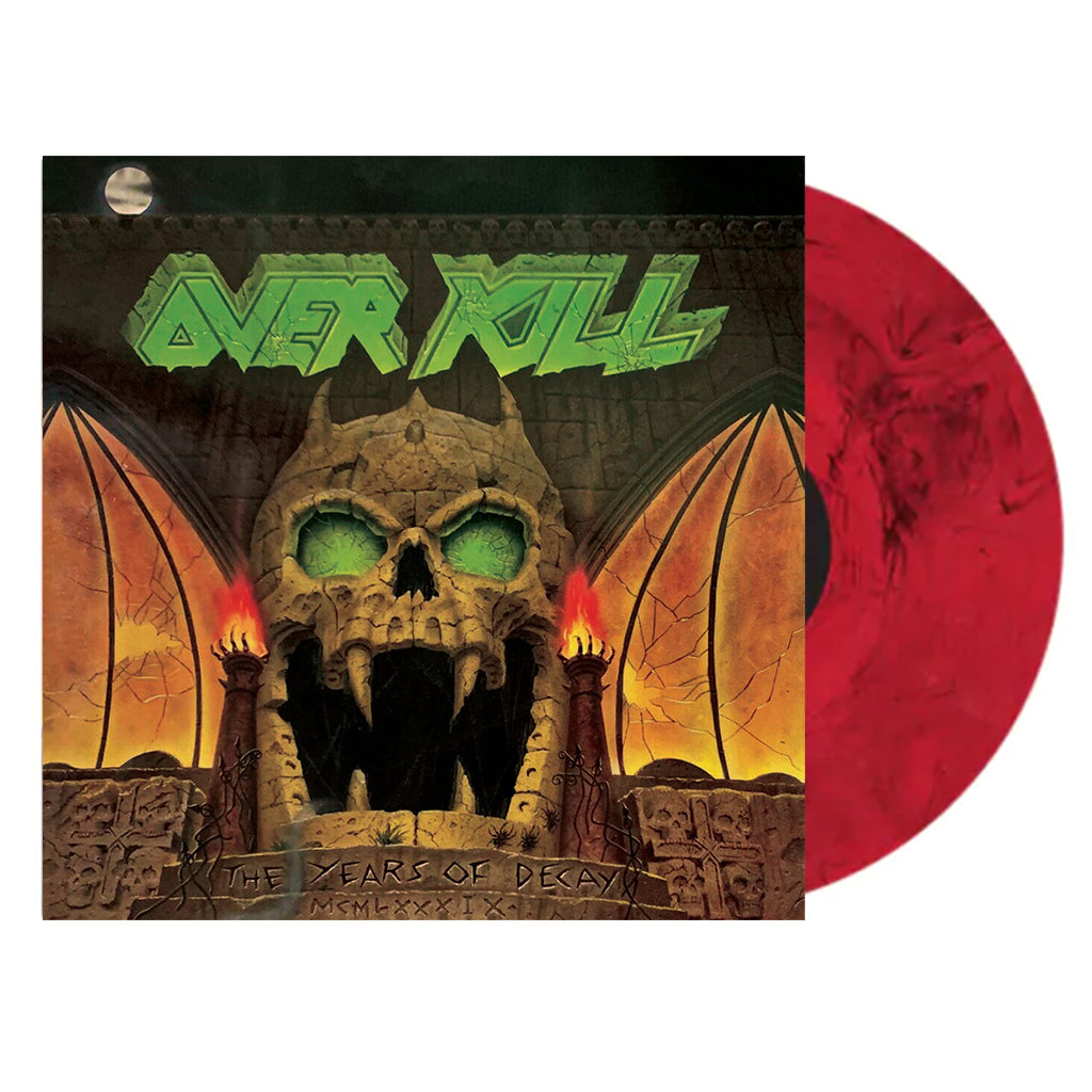 OVERKILL - The Years Of Decay (2023 Reissue) - LP - Red w/ Black Marbl ...