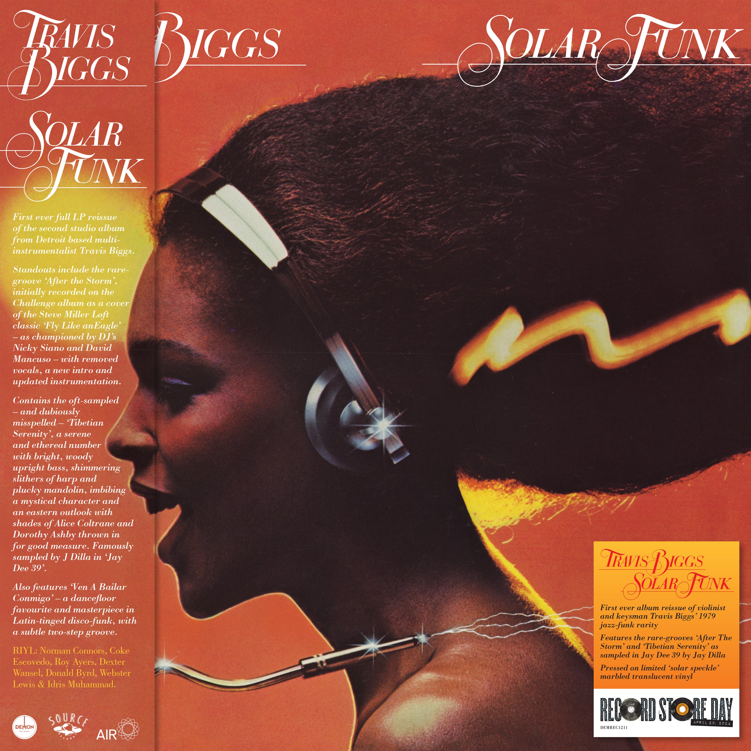 TRAVIS BIGGS - Solar Funk - 1 LP - Solar Speckle Marble Translucent Vi ...
